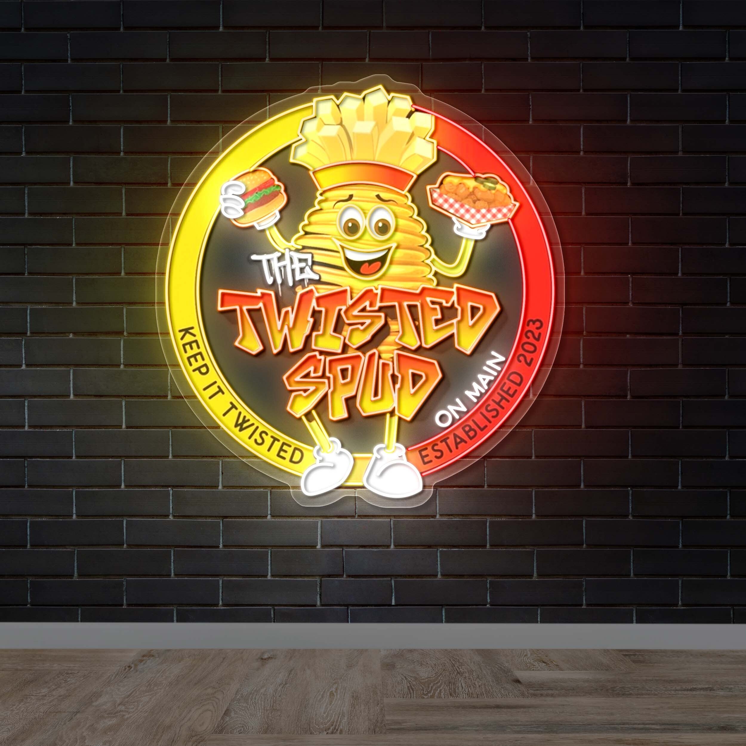 THE TWISTED SPUD - Premium Neon Artwork – Neon Designs